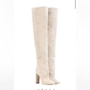 Up2Step | Shoes | Beige Suede Slouch Boots | Poshmark
